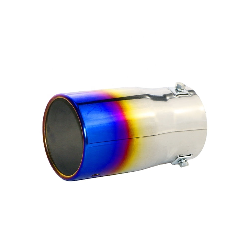 Exhaust Muffler 80mm Stainless Steel colorful Straight Tip B123 – Auto ...