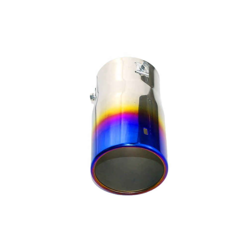 Exhaust Muffler 80mm Stainless Steel colorful Straight Tip B123 – Auto ...