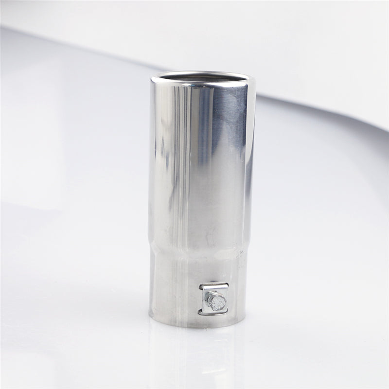 Exhaust Tip 58mm Stainless Steel silver Straight cut Tip A50 – Auto ...